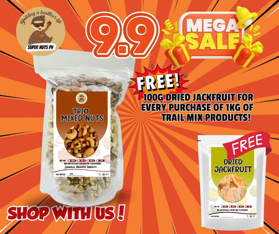 Trio Mixed Nuts Roasted & Unsalted ( Cashew, Almonds & Walnuts ) 100g ...