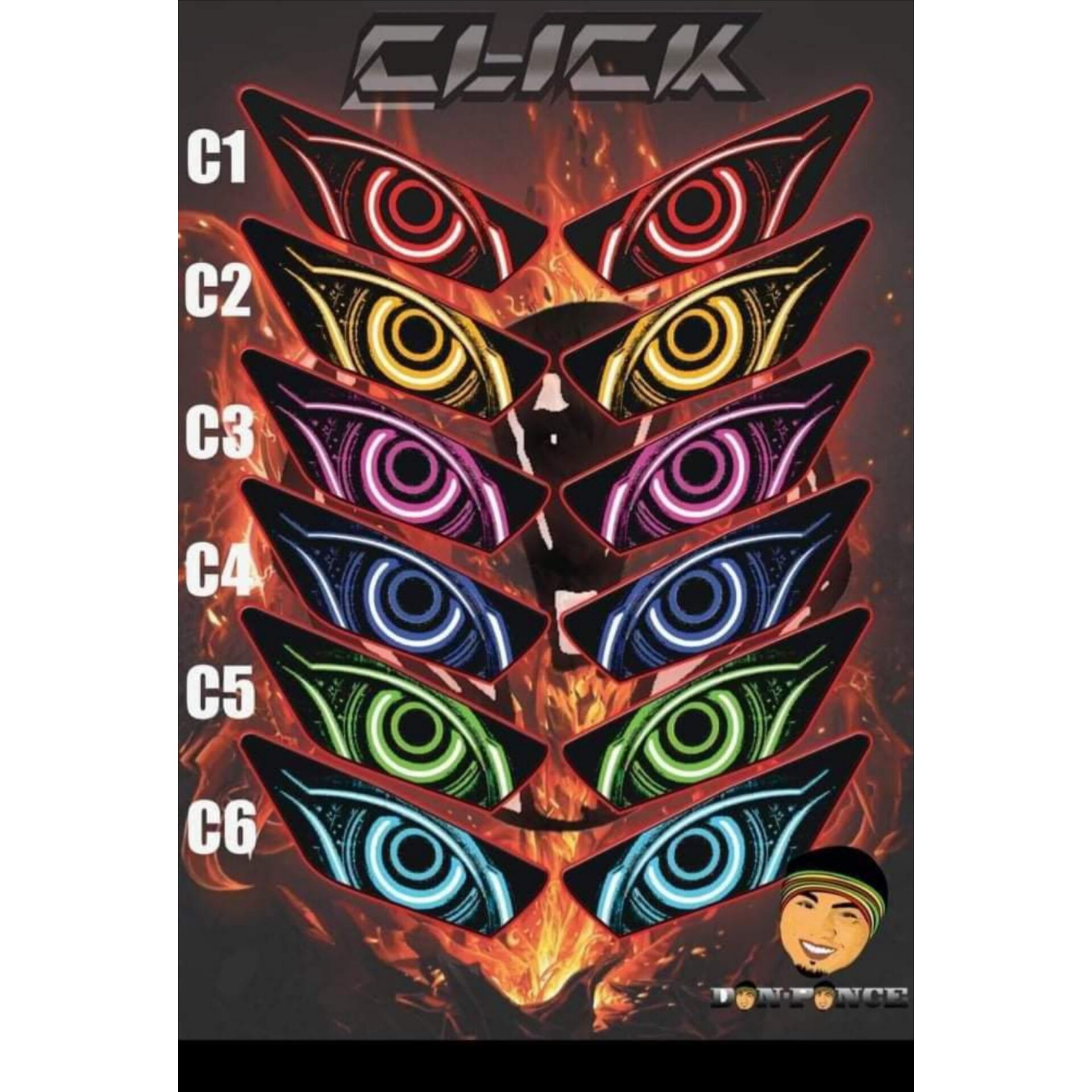 Honda click v2 Winker eye/3m adhesive | Lazada PH