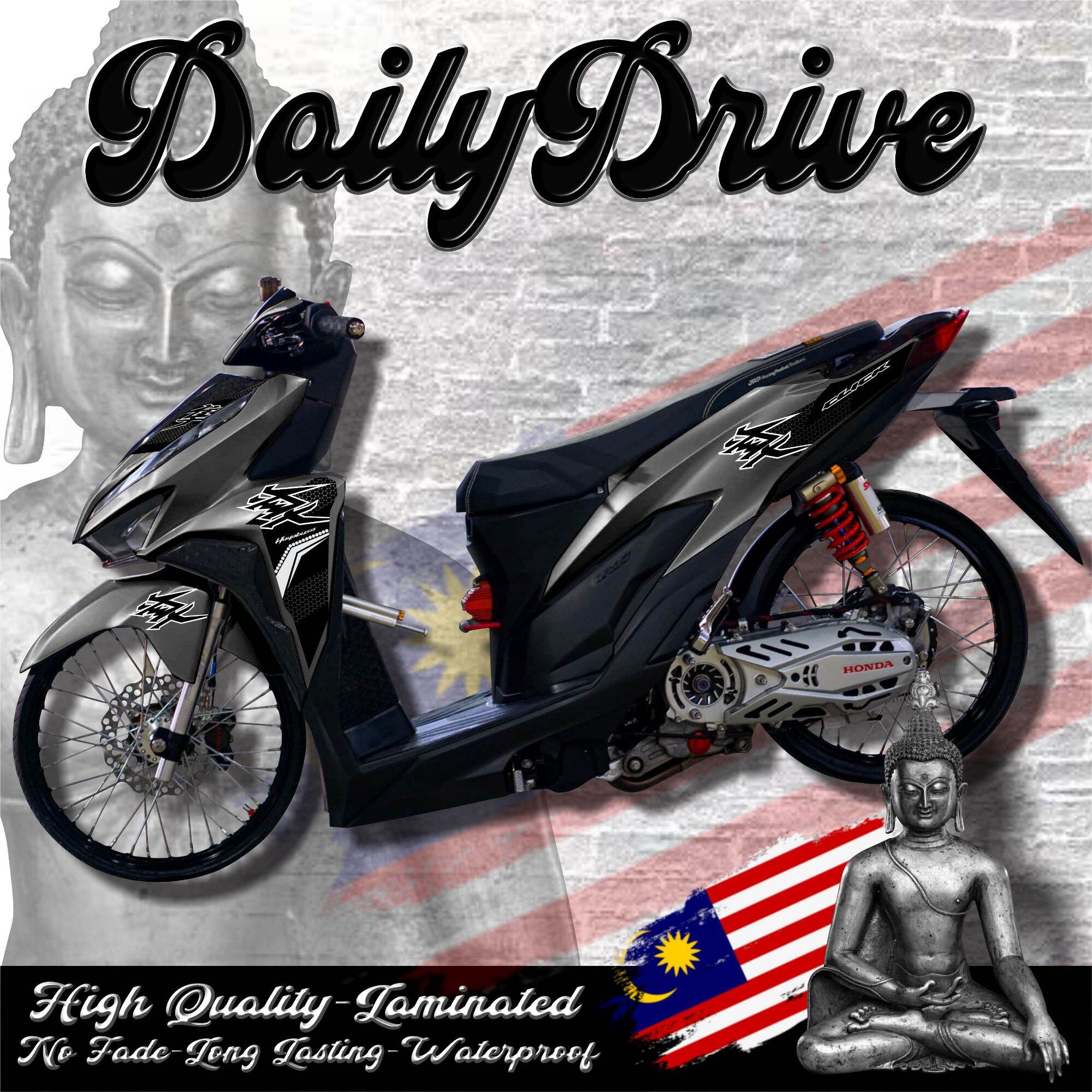 HONDA CLICK 125 V2"HAYABUSA" CONCEPT STOCK SIZE DECAL | Lazada PH