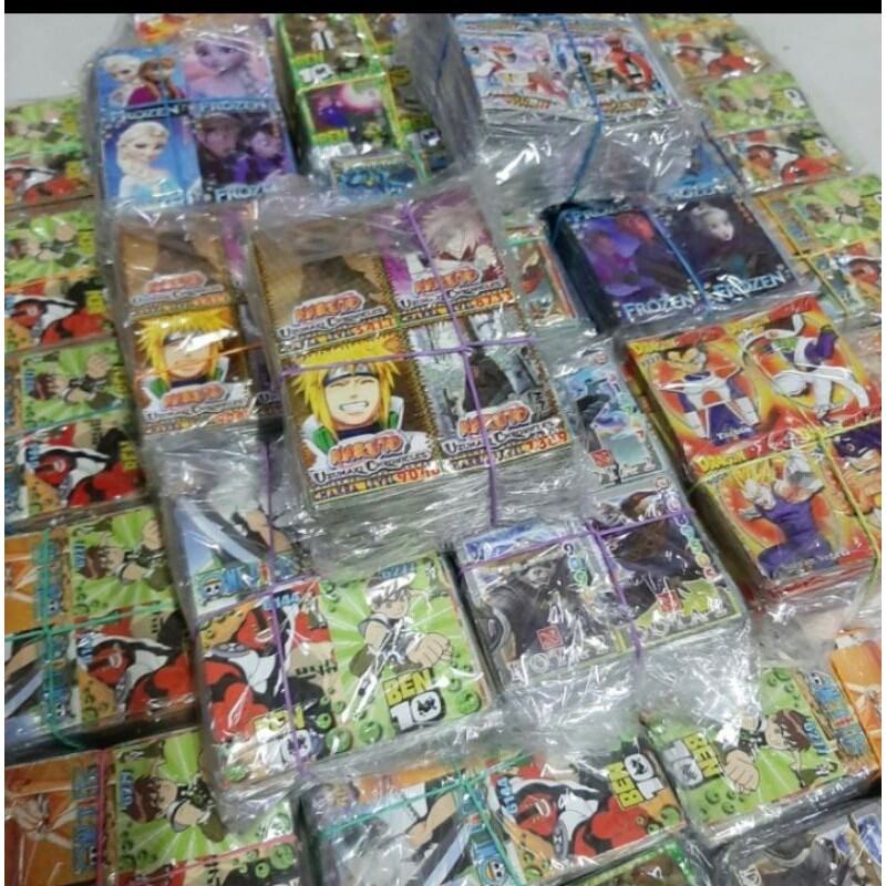 4 packs Tex Cards Teks Cartoon Anime Characters Batang 90s Toys for ...