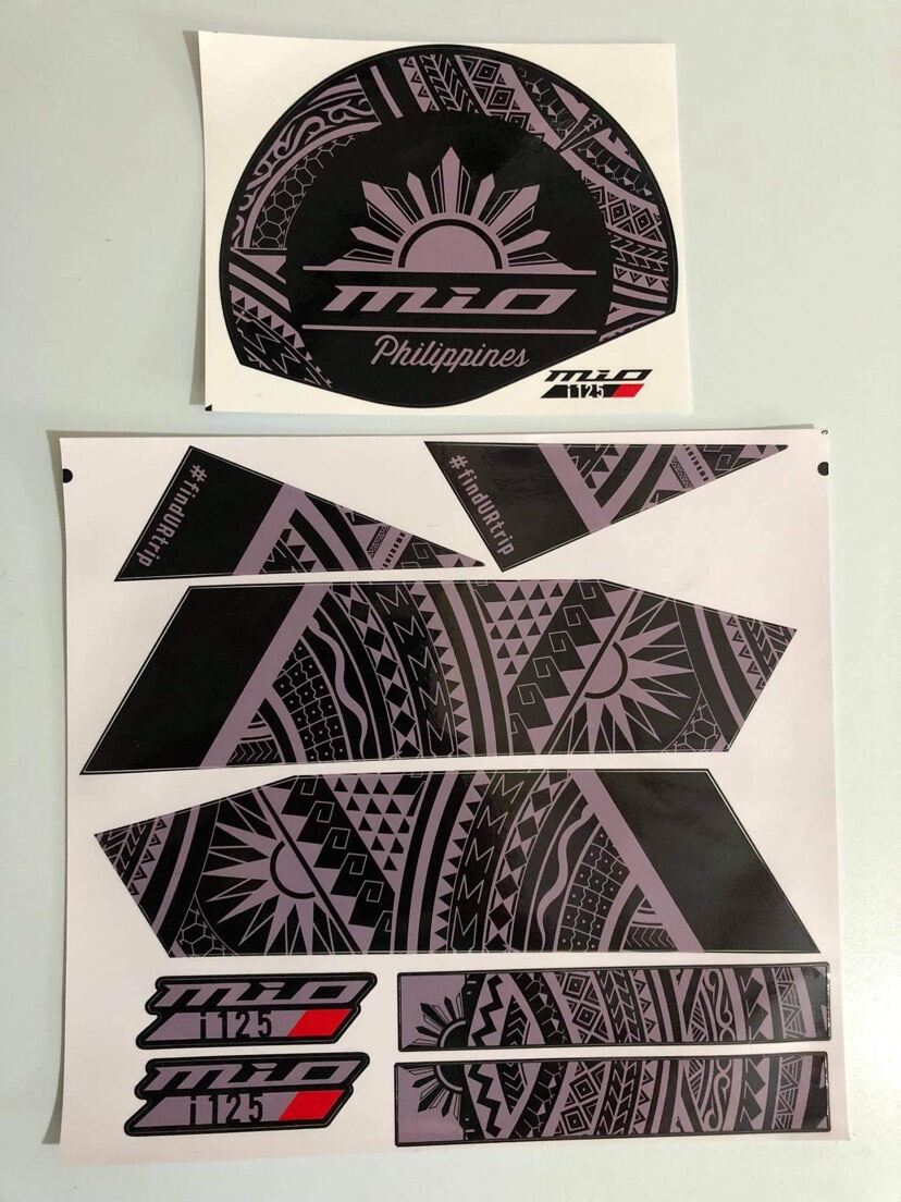 M3/MIO i125 (SET) PRINTED LAMINATED #FindURtrip DECAL | Lazada PH