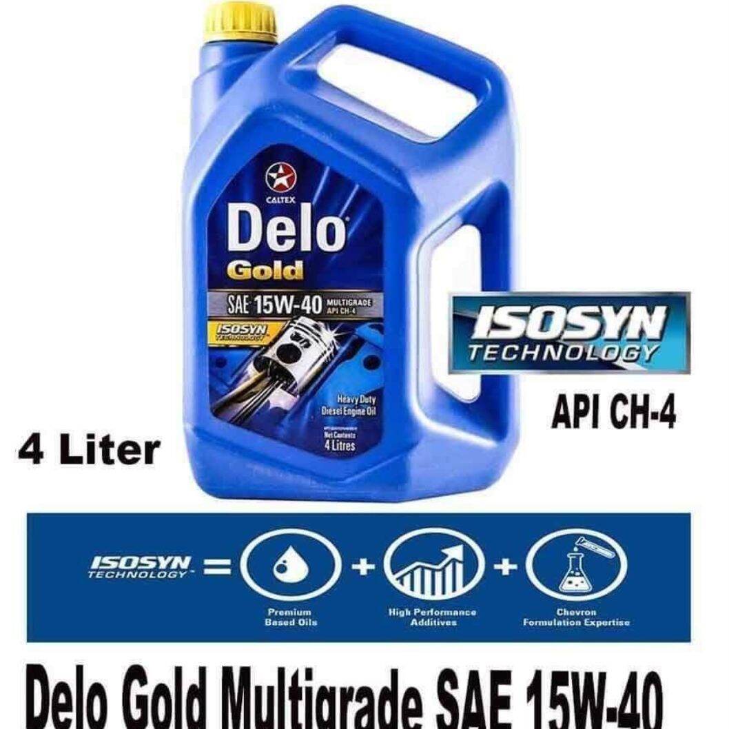4L Delo Gold Engine Oil Multigrade SAE 15W-40 API CH-4 | Lazada PH