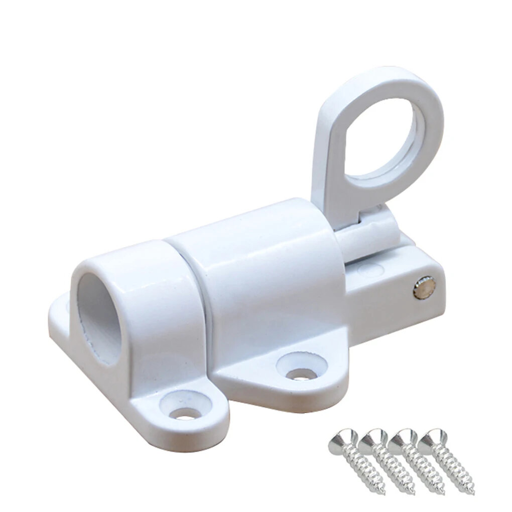 Automatic Door Bolt Latch Home Window Gate Security Pull Ring Spring ...
