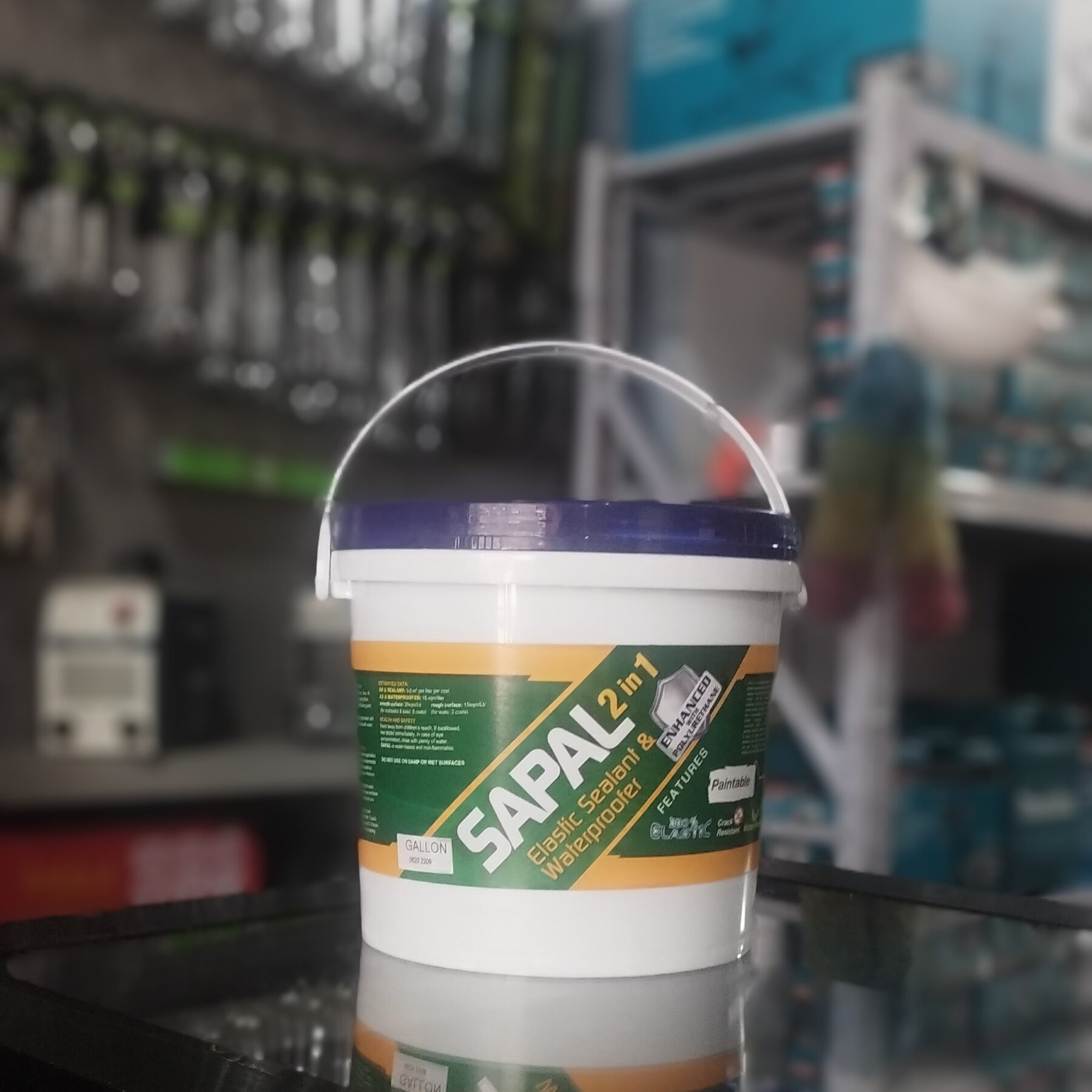 SAPAL 2 in 1 (4L / Gallon) PAINTABLE ELASTIC SEALANT & WATERPROOFER ...