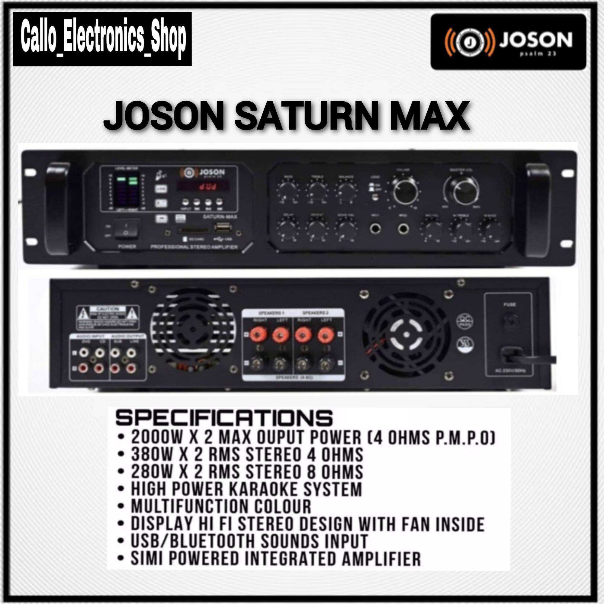 Original Joson Saturn Max Professional Amplifier | Lazada PH