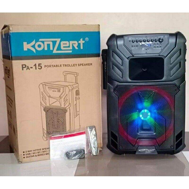 Konzert PA-15 Portable Trolley Speaker ( 500 watts ) | Lazada PH