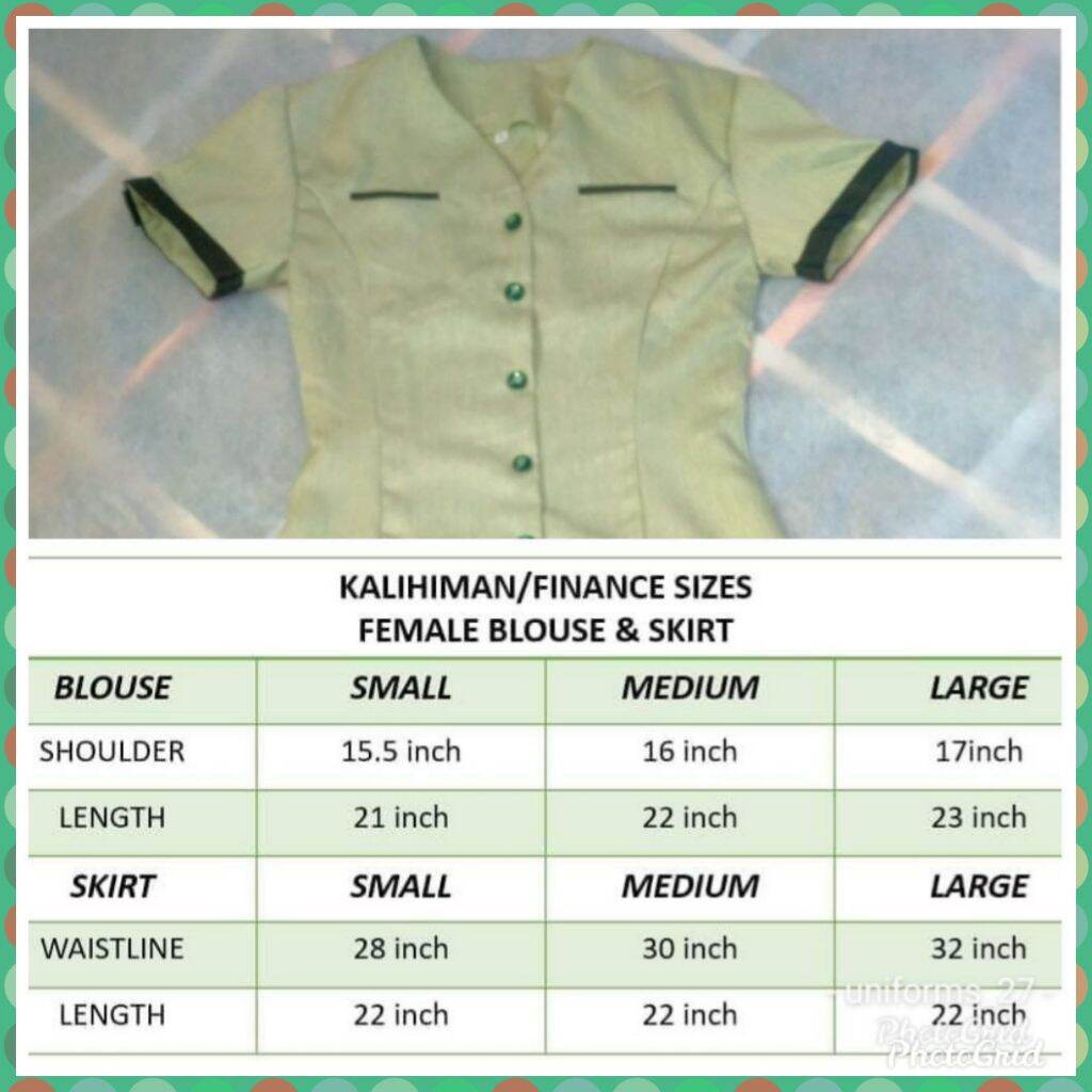 Finance and Secretariat Uniforms with Watermark | Lazada PH