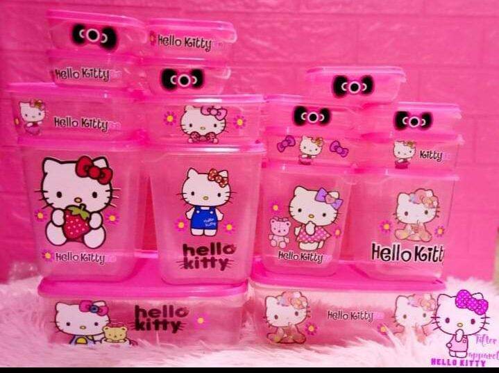 hello kitty tupperware 17 pcs set | Lazada PH