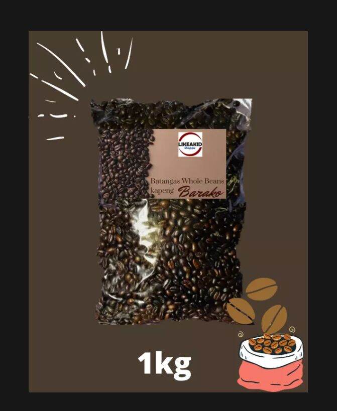 Whole Beans Batangas Kapeng Barako Liberica 1kg/ Whole Coffee Beans ...