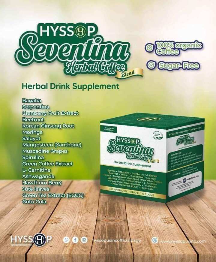 Hyssop Seventina Herbal Coffee | Lazada PH
