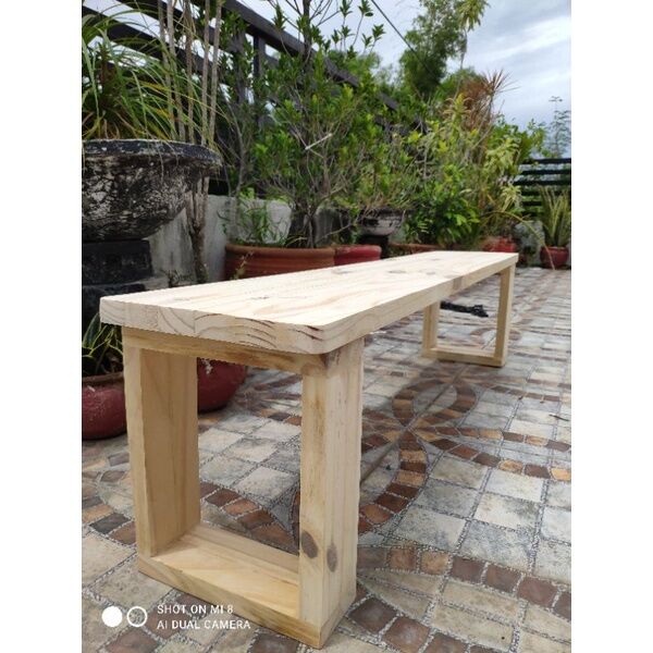 Wooden Long Bench Simple Nordic | Lazada PH