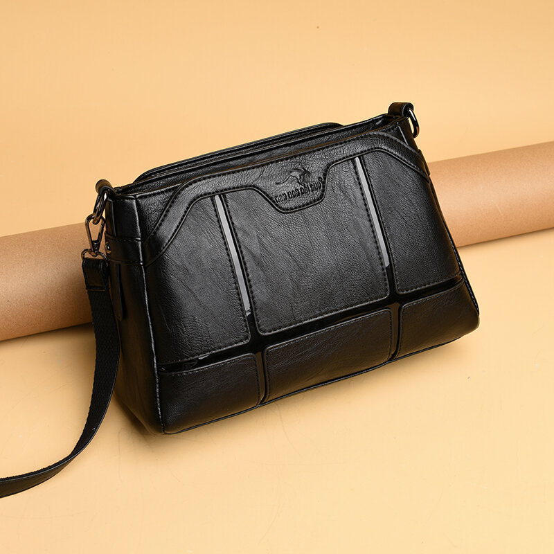 Daishu Genuine Product WOMEN'S Bag Genuine Leather Cowhide Middle-Aged ...