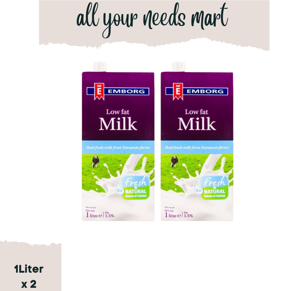 EMBORG | Low Fat Milk 1Liter x 2 | Lazada PH