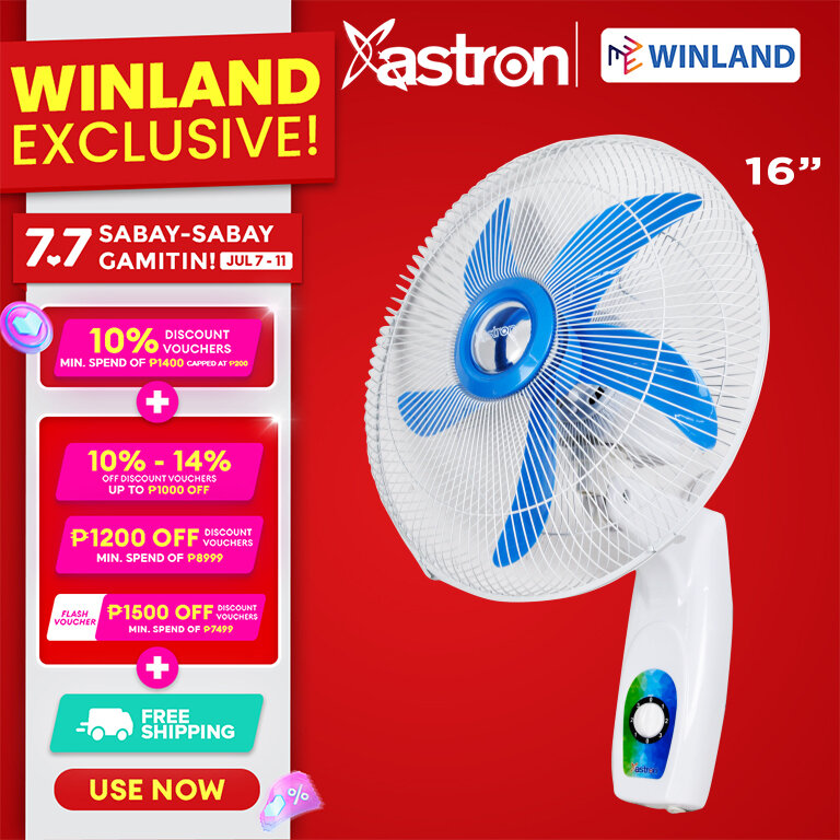 Astron by Winland Air Patrol 16" Wall Fan | Electric Fan APL-16 | Lazada PH