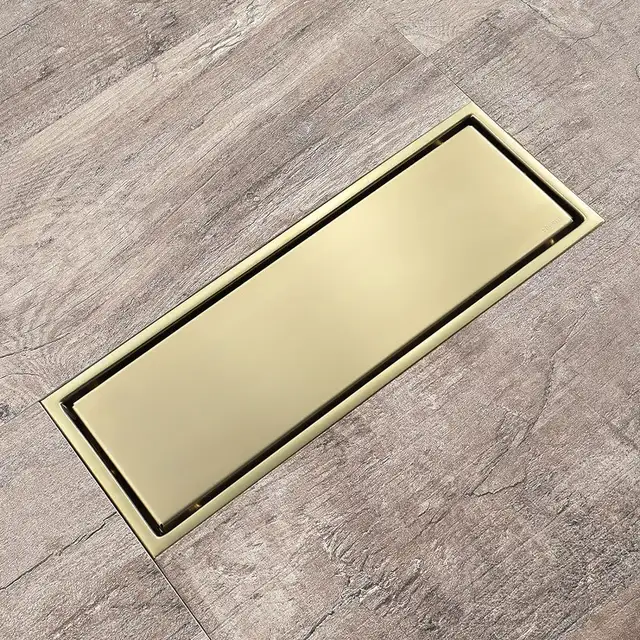 Insert Tile Floor Drain Gold Concealed Floor Drain Gold Shower Drain ...