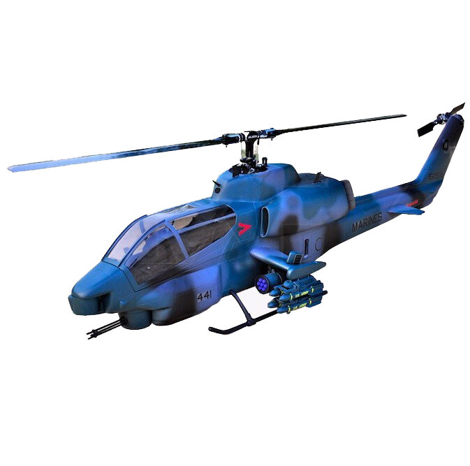 500 Ah1w Cobra Real Helicopter Shell Scale Fuselage Model Aircraft ...