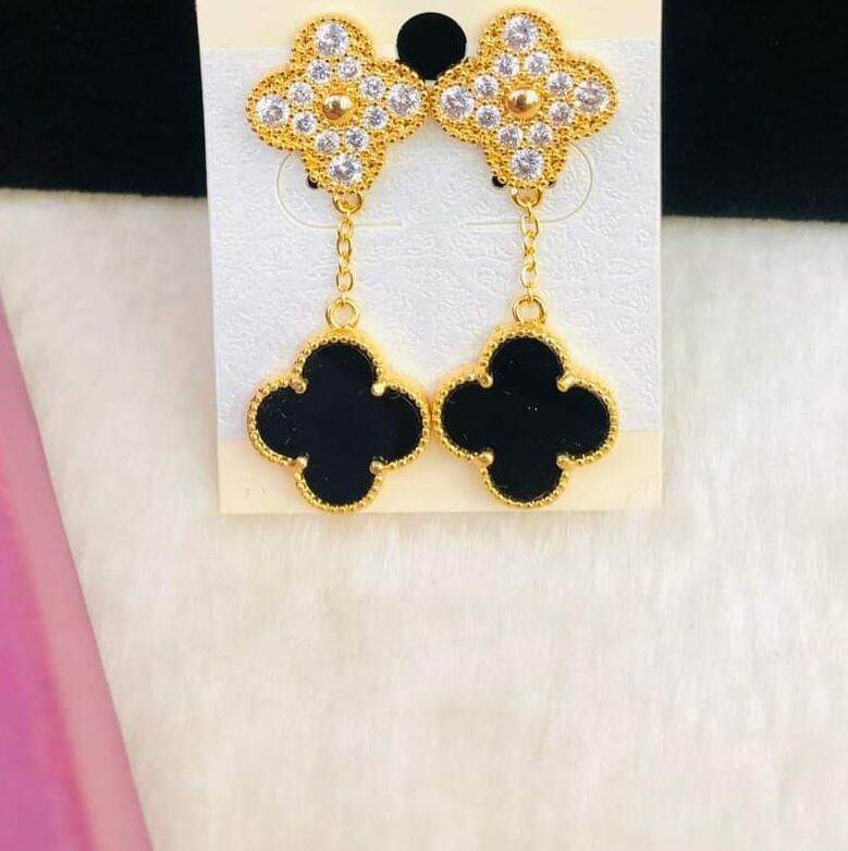 Dangling VCA with Russian stone Non Tarnished | Lazada PH