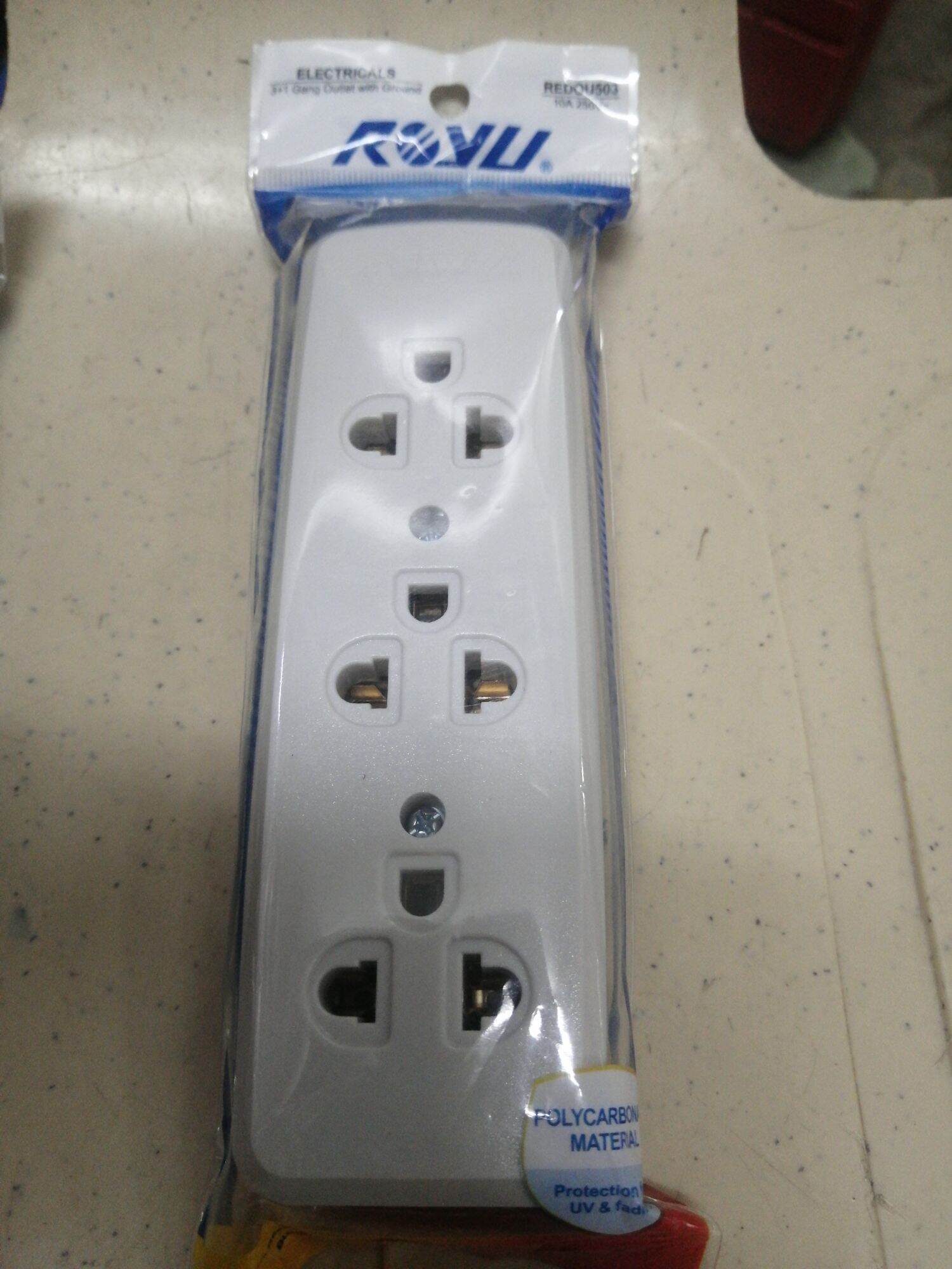 royu heavy duty universal outlet / convenience outlet with ground : 2 ...