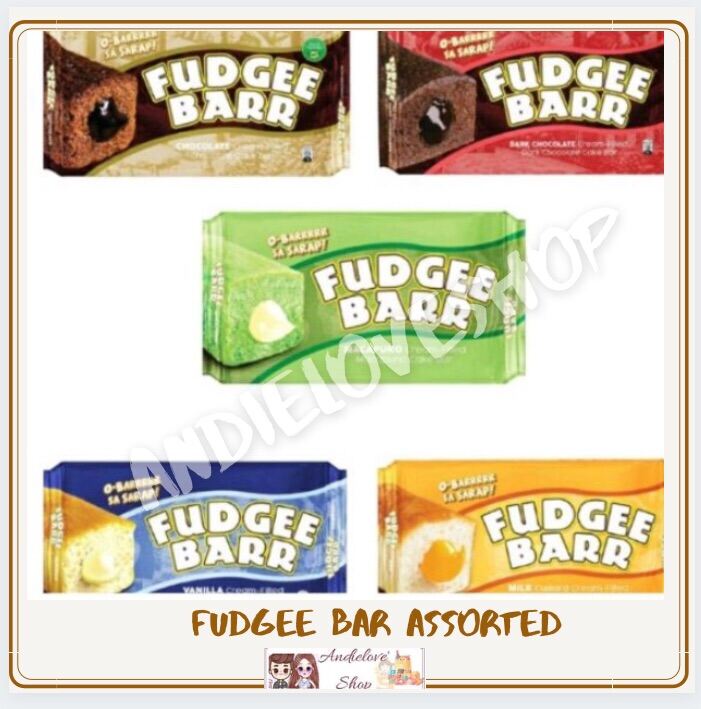 Fudgee Bar Assorted Flavor (10 pcs Per Pack) Chocolate, Dark Chocolate ...