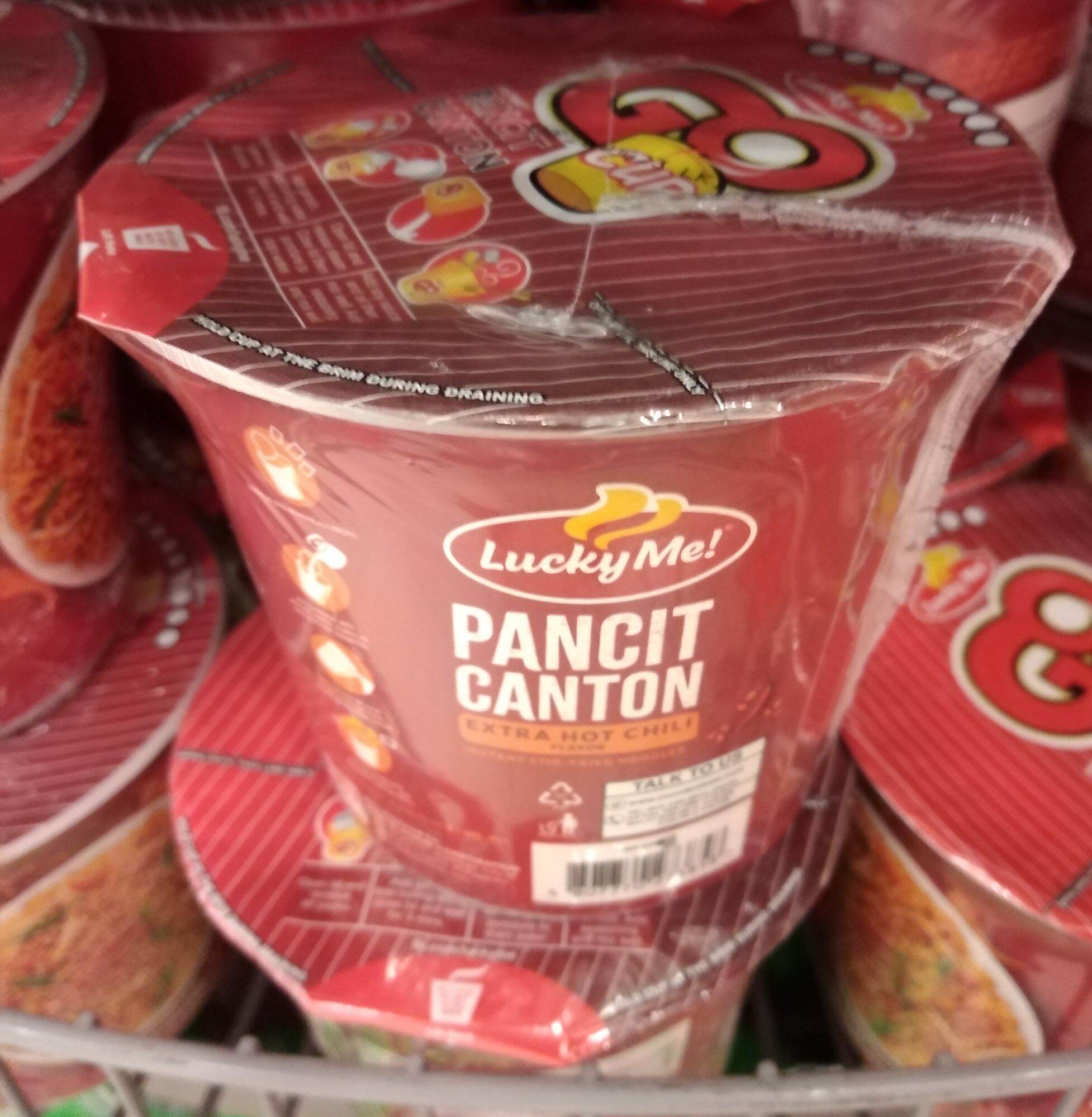 LUCKY ME PANCIT CANTON IN A CUP, INSTANT PANCIT CANTON (HOT CHILI ...