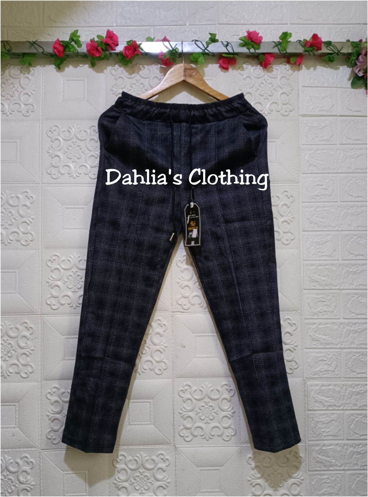 Full Garterize with String Stripe Trouser Pants for Men | Lazada PH