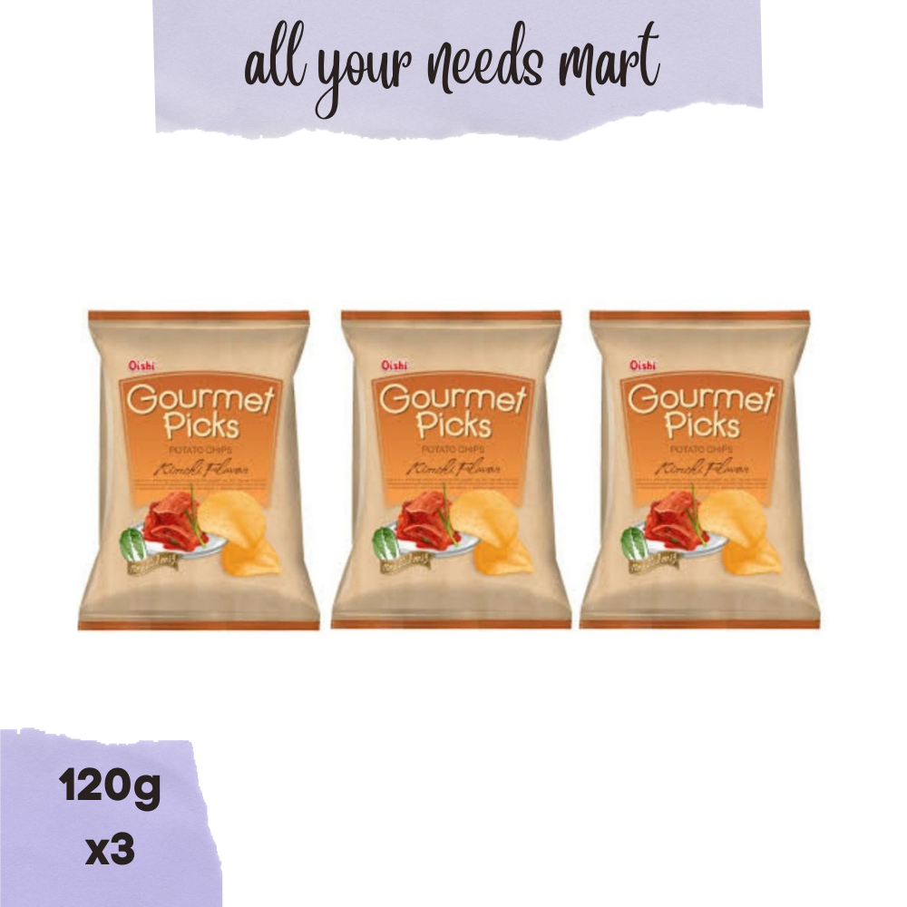 Oishi Gourmet Picks Potato Chips Kimchi, 120g x3 | Lazada PH