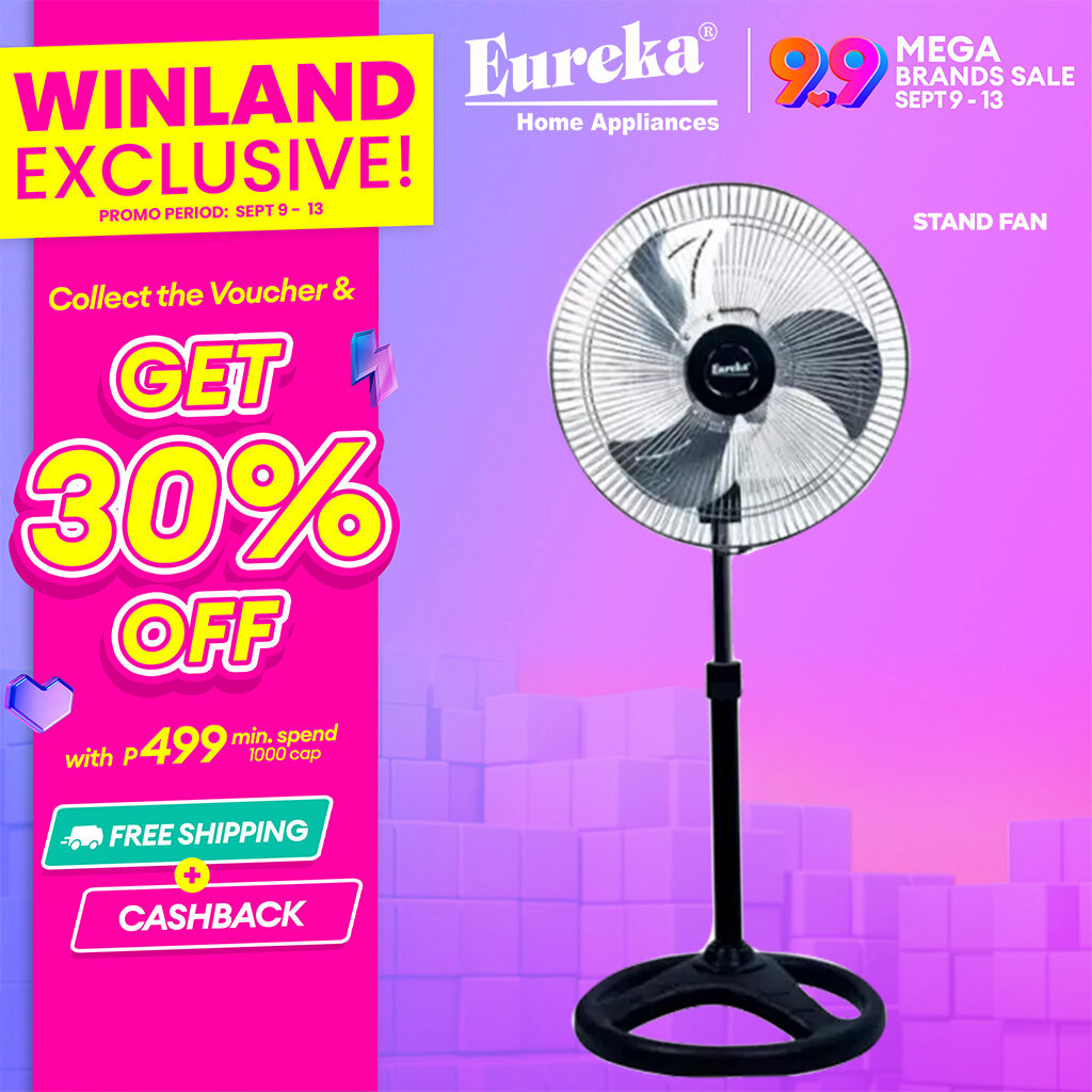 EUREKA by Winland 16" Stand Fan | Electric Fan 60w EISF-16 | Lazada PH