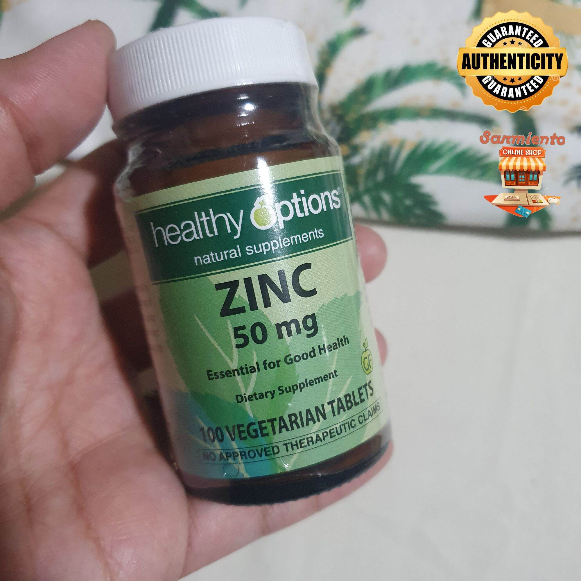 Healthy Options Zinc 50mg 100 Tablets | Lazada PH