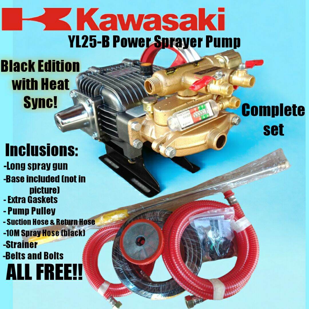 Power sprayer pump set Kawasaki complete set with base and nozzle ...