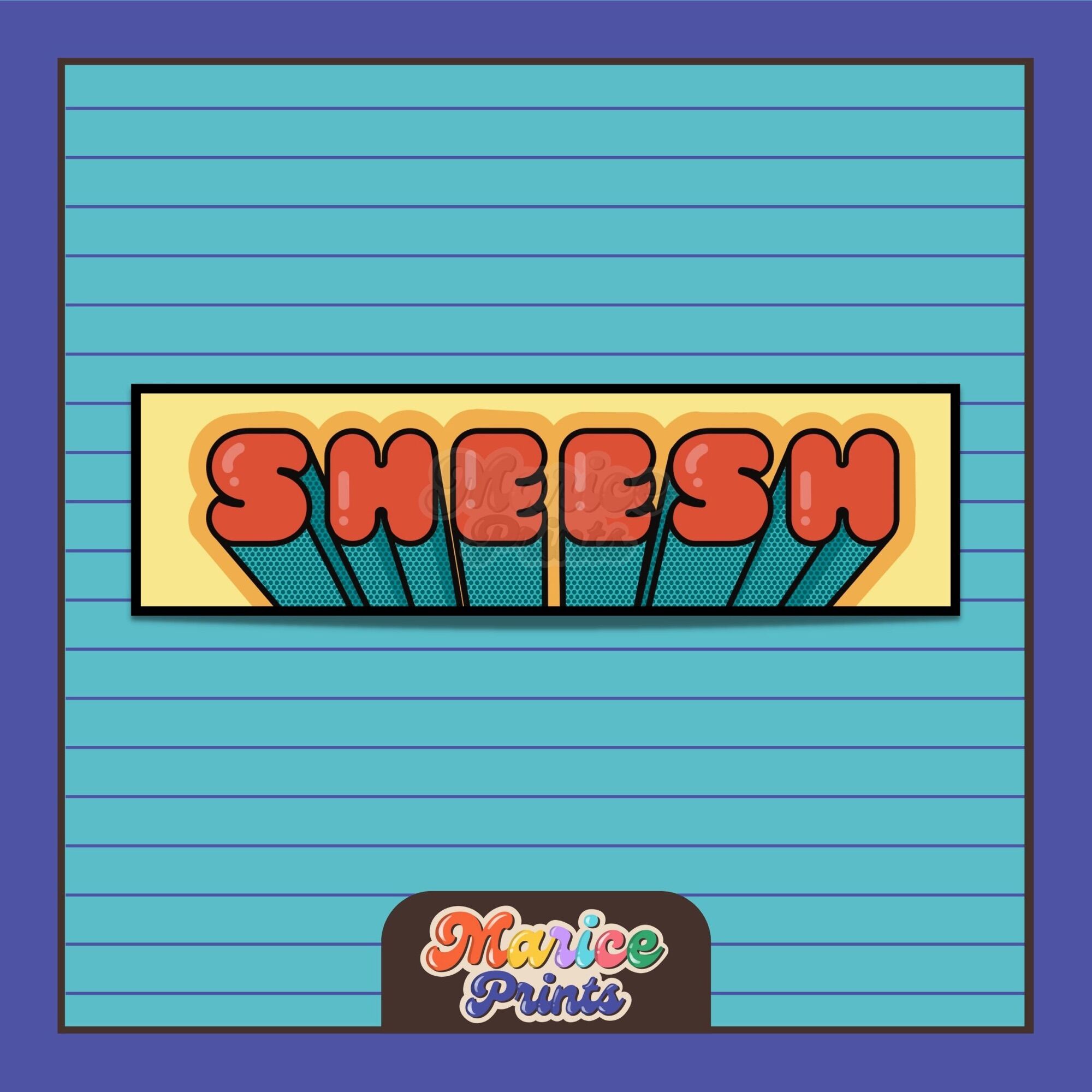 Sheesh Glossy Vinyl Waterproof Sticker | Valorant Gamer Laptop Tumbler ...