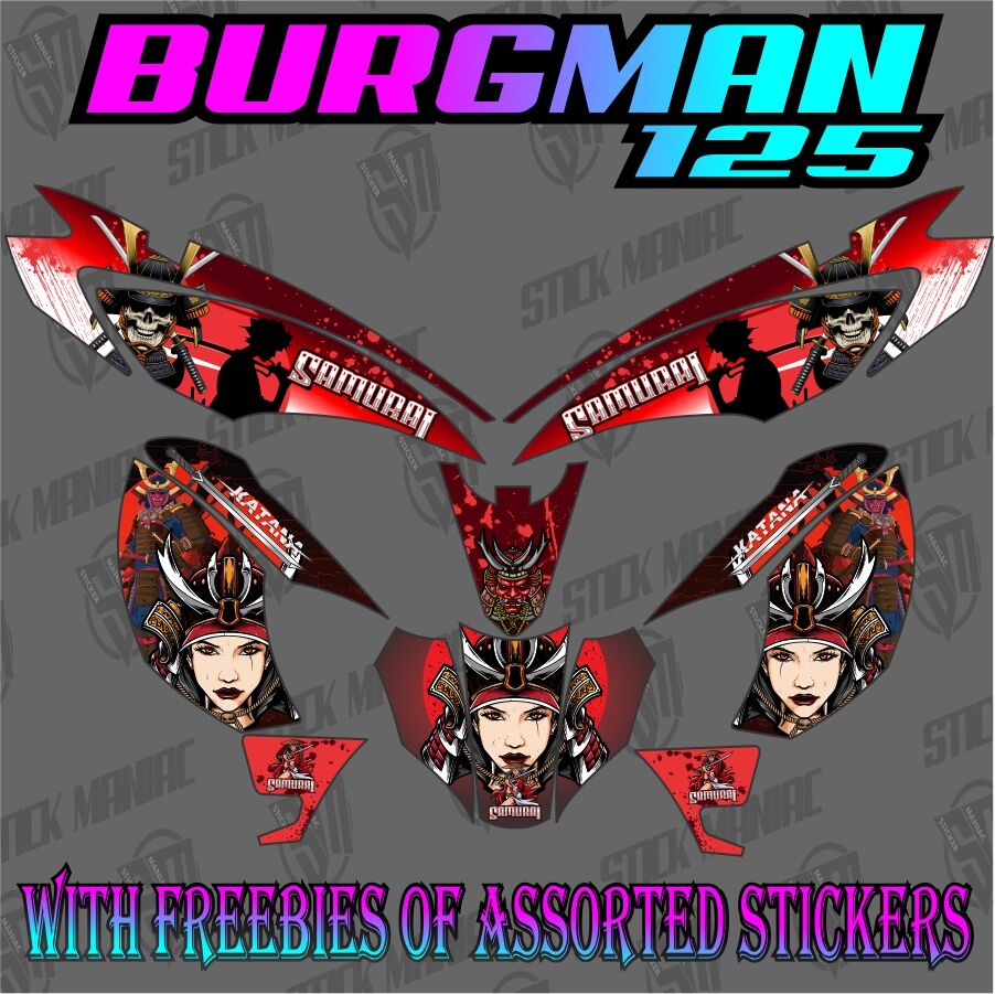 Suzuki Burgman 125 decals sticker, Laminated | Lazada PH