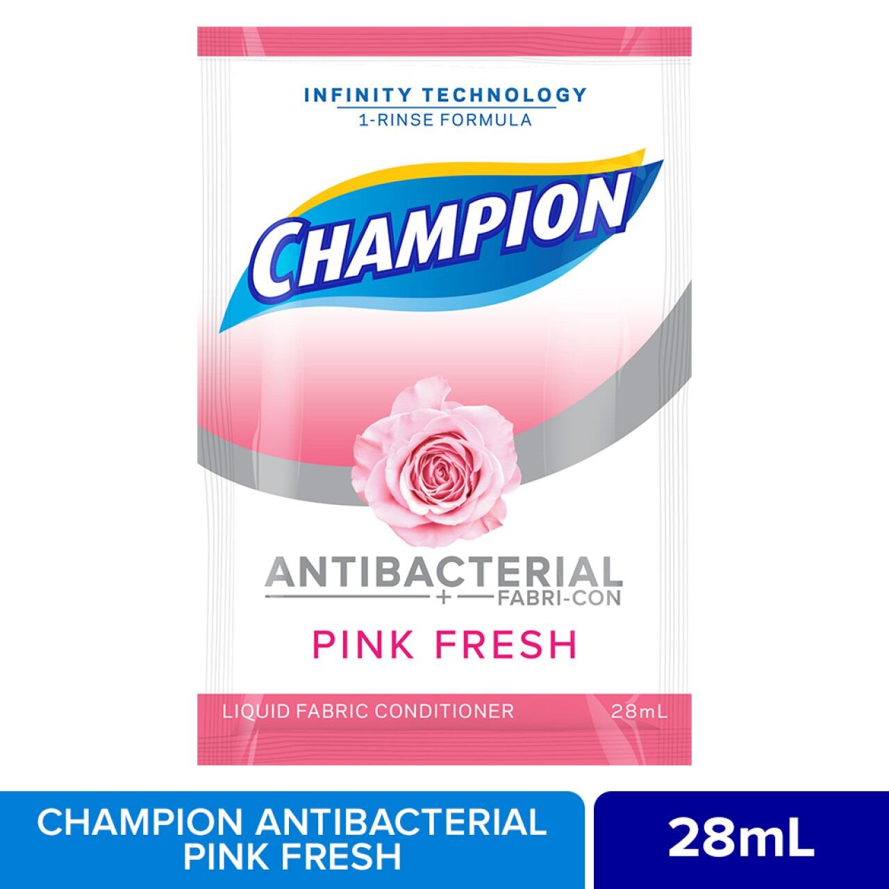 CHAMPION FABRIC CONDITIONER SACHET PINK FRESH 28ML 12S | Lazada PH