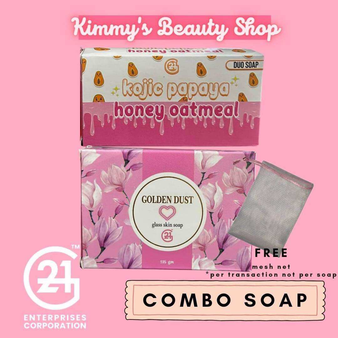 G21 Combo Soap (Golden Dust+Kojic Papaya Honey Oatmeal) | Lazada PH
