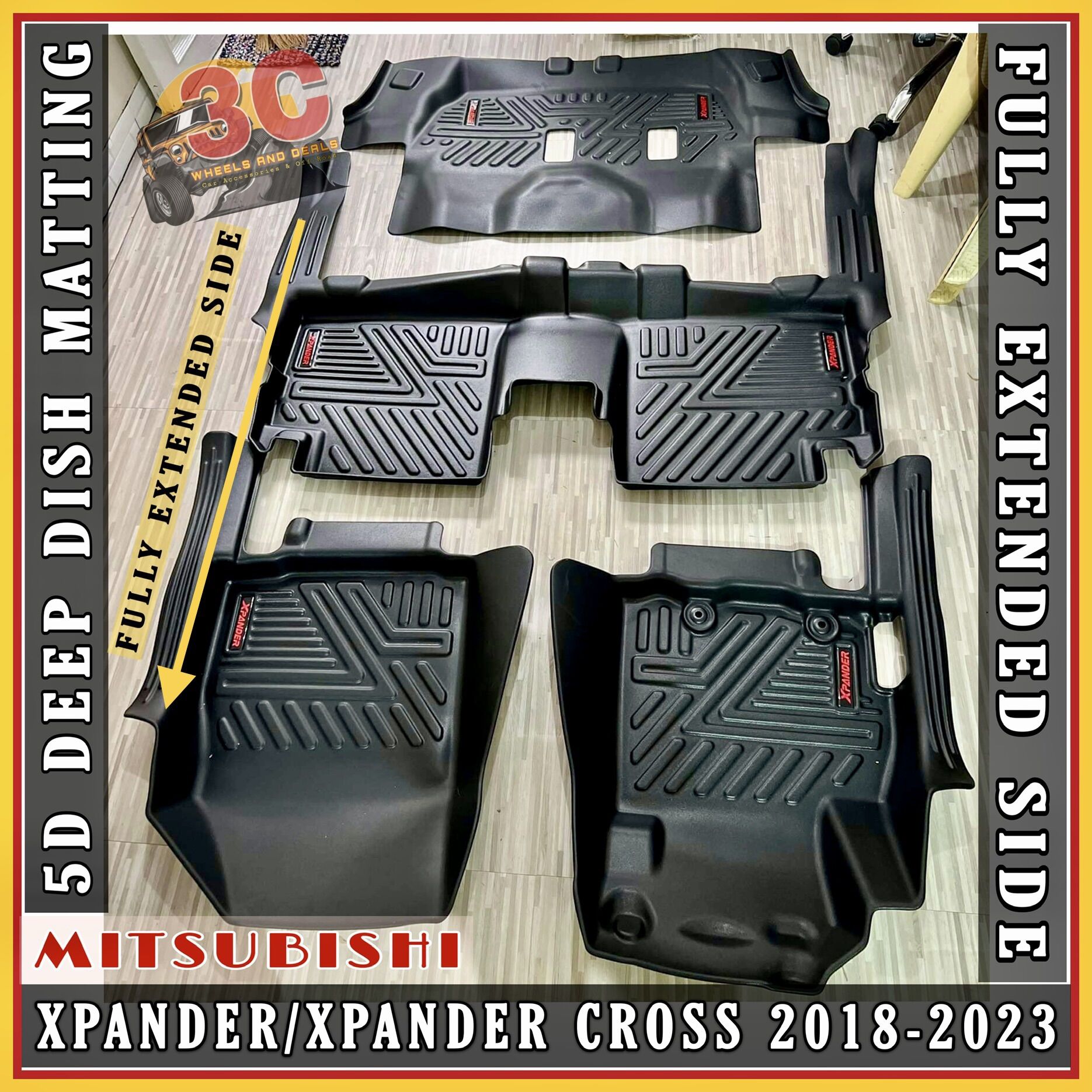 Mitsubishi XPANDER/XPANDER CROSS 2018-2023 5D DEEP DISH MATTING | Lazada PH