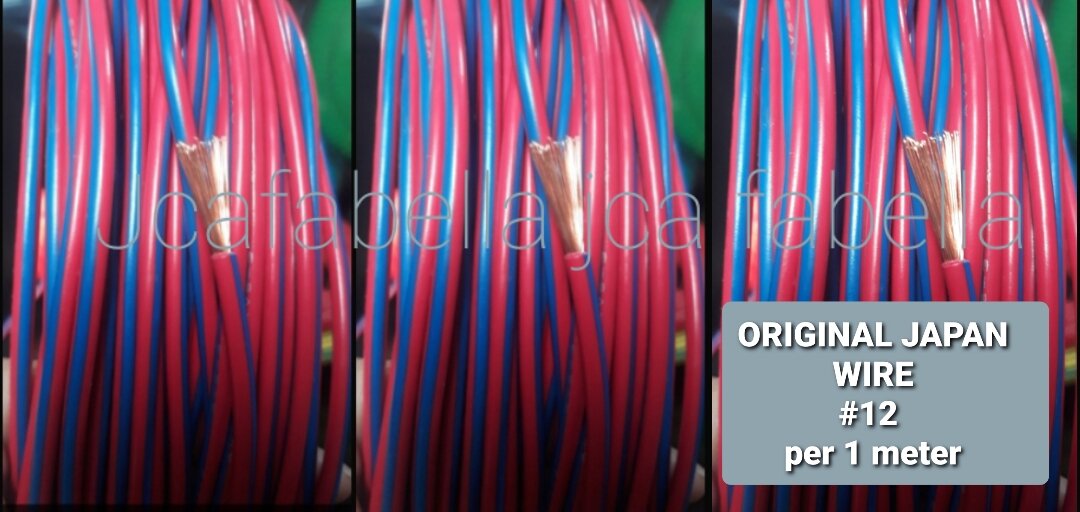 ORIGINAL AUTOMOTIVE WIRE PURE COPPER JAPAN WIRE GUAGE12 HEAVY DUTY ...