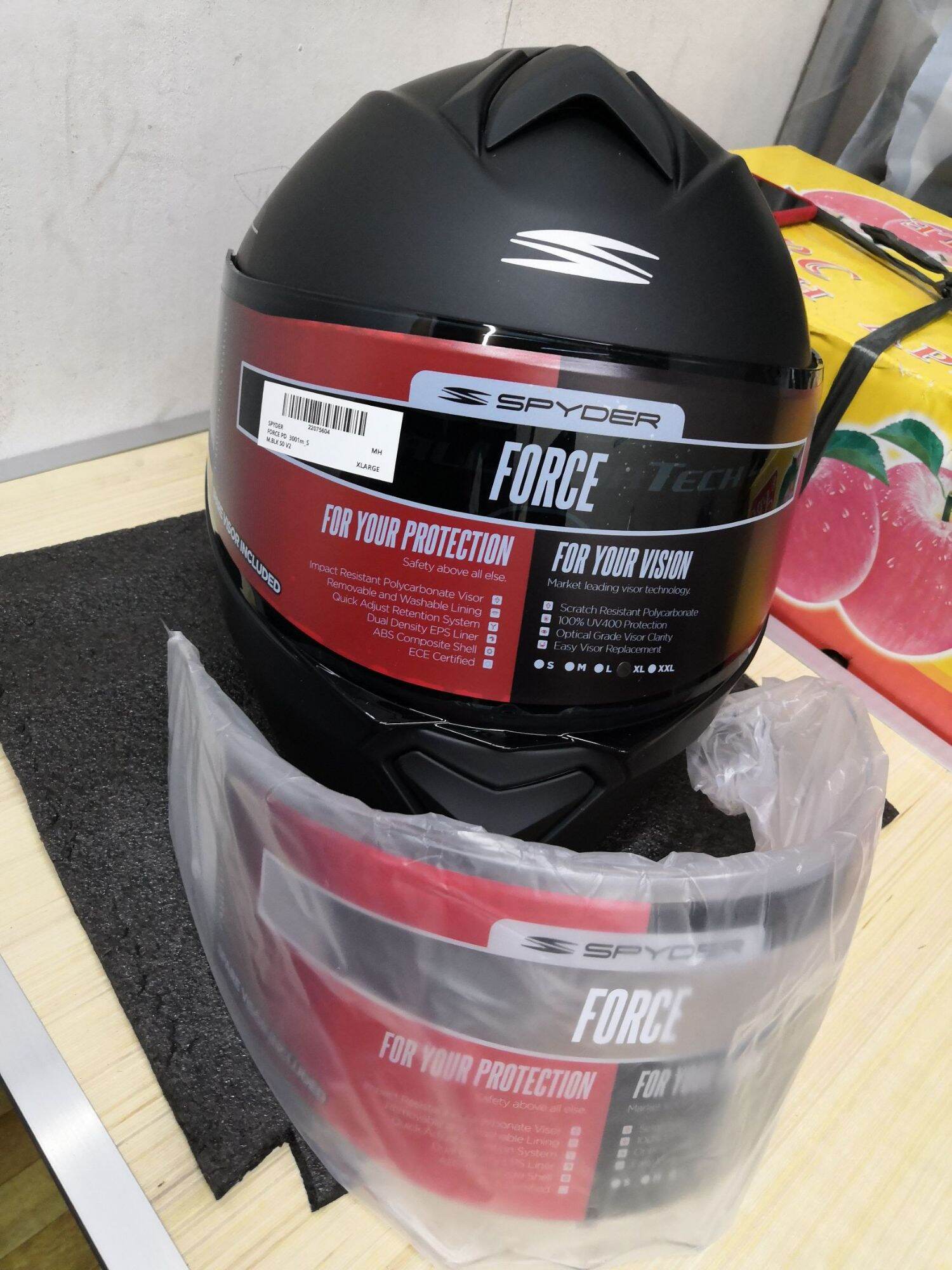 SPYDER Force Modular Helmet + FREE Extra Clear Visor | Lazada PH
