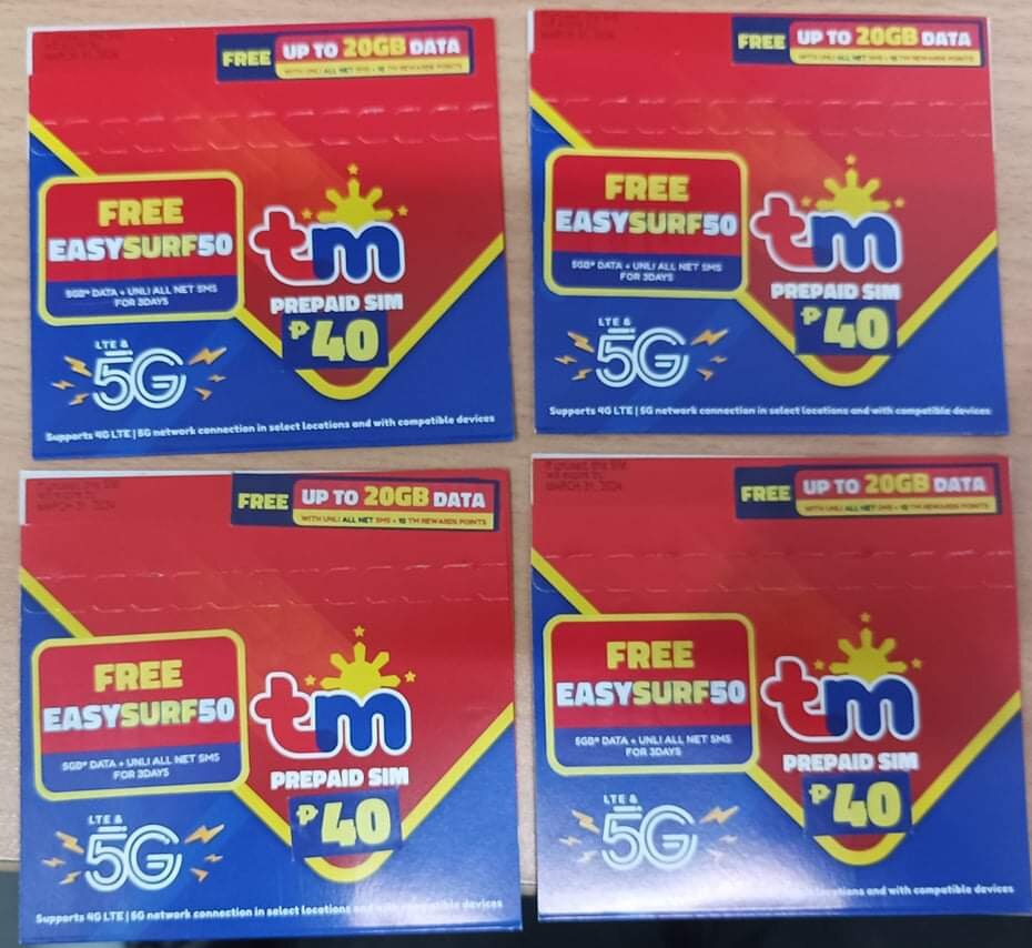 TM prepaid simcard 5g with easysurf50 free | Lazada PH