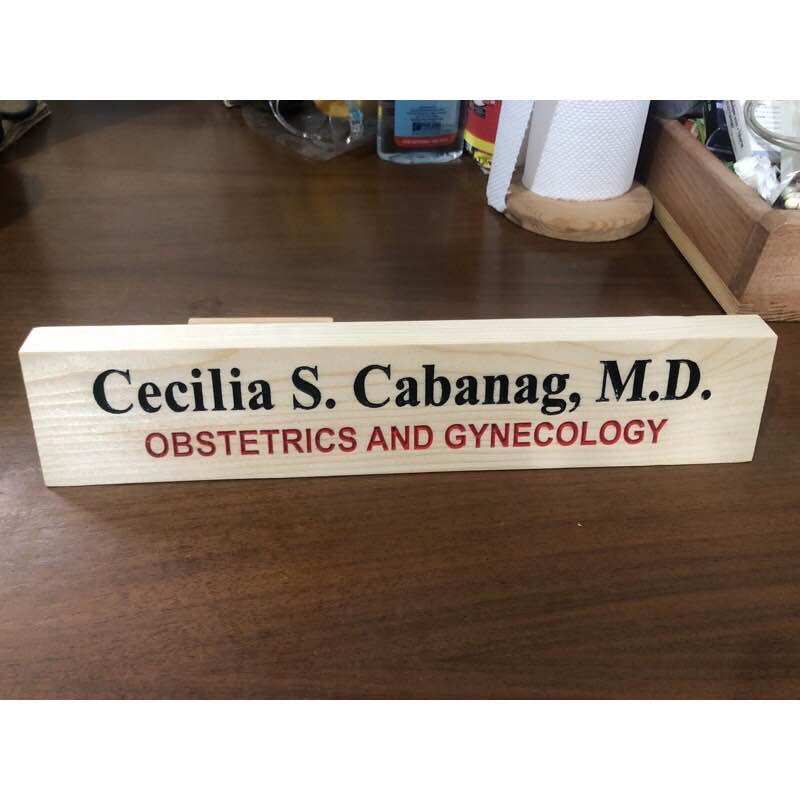 Wooden Engraved Name Plate, Table Top Nameplate, Narra Wood | Lazada PH