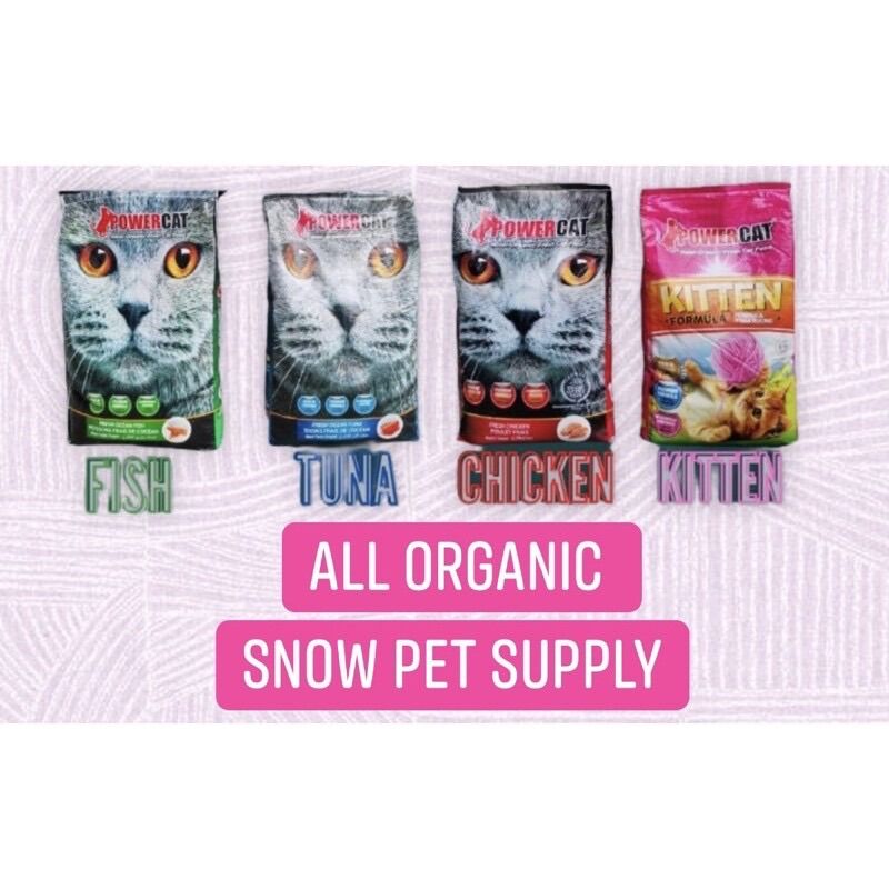 PowerCat Organic CatFood | Repacked 1kg (Adult&Kitten) | Lazada PH