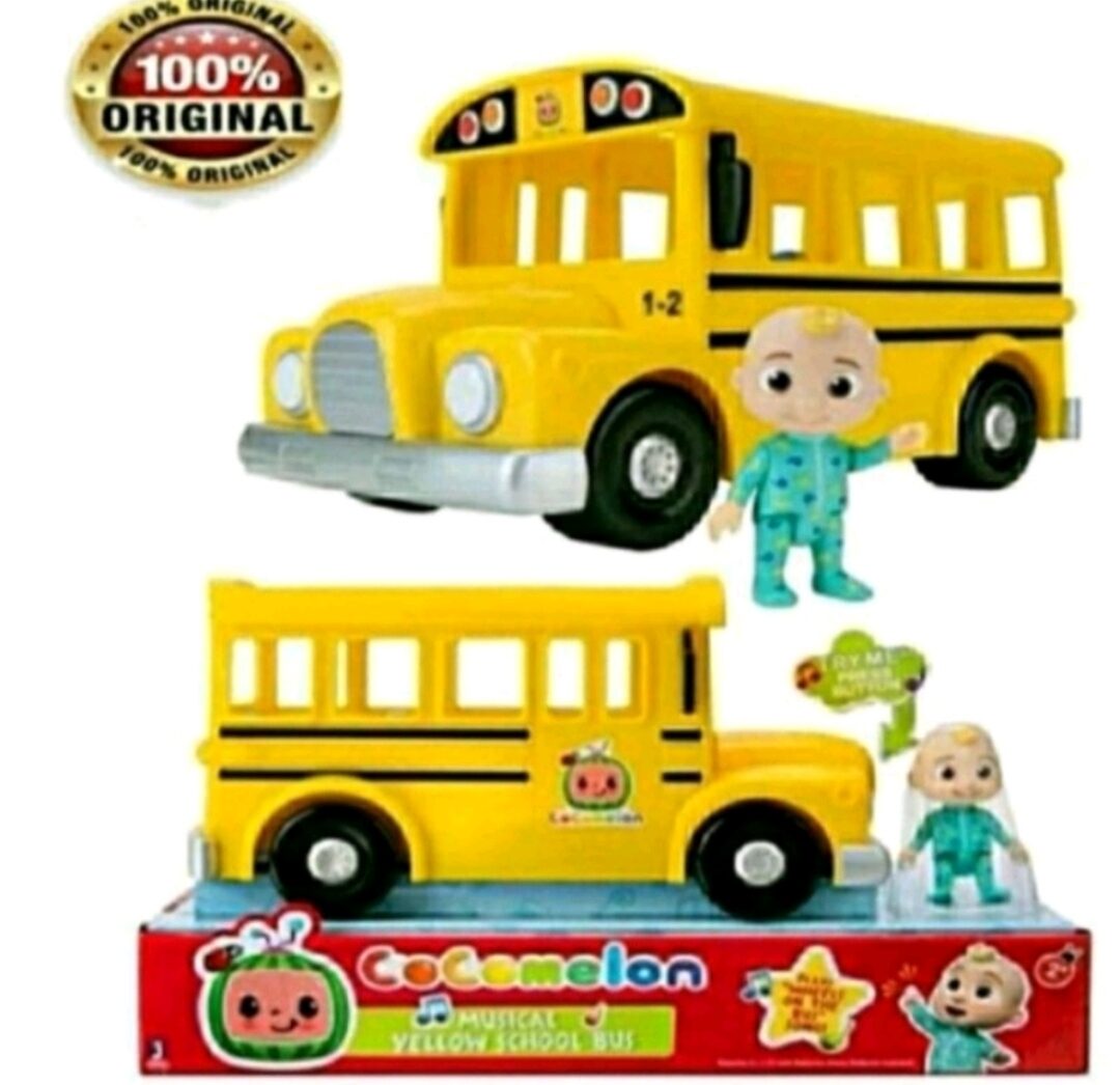 ORIGINAL Cocomelon Musical Yellow School Bus (Official Toys) | Lazada PH
