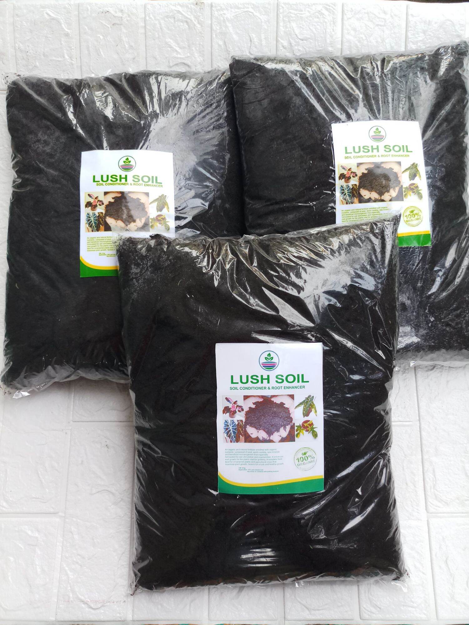 LUSH SOIL 💯 ORGANIC 4 KILOS PER PACK (SOIL CONDITIONER & ROOT ENHANCER ...