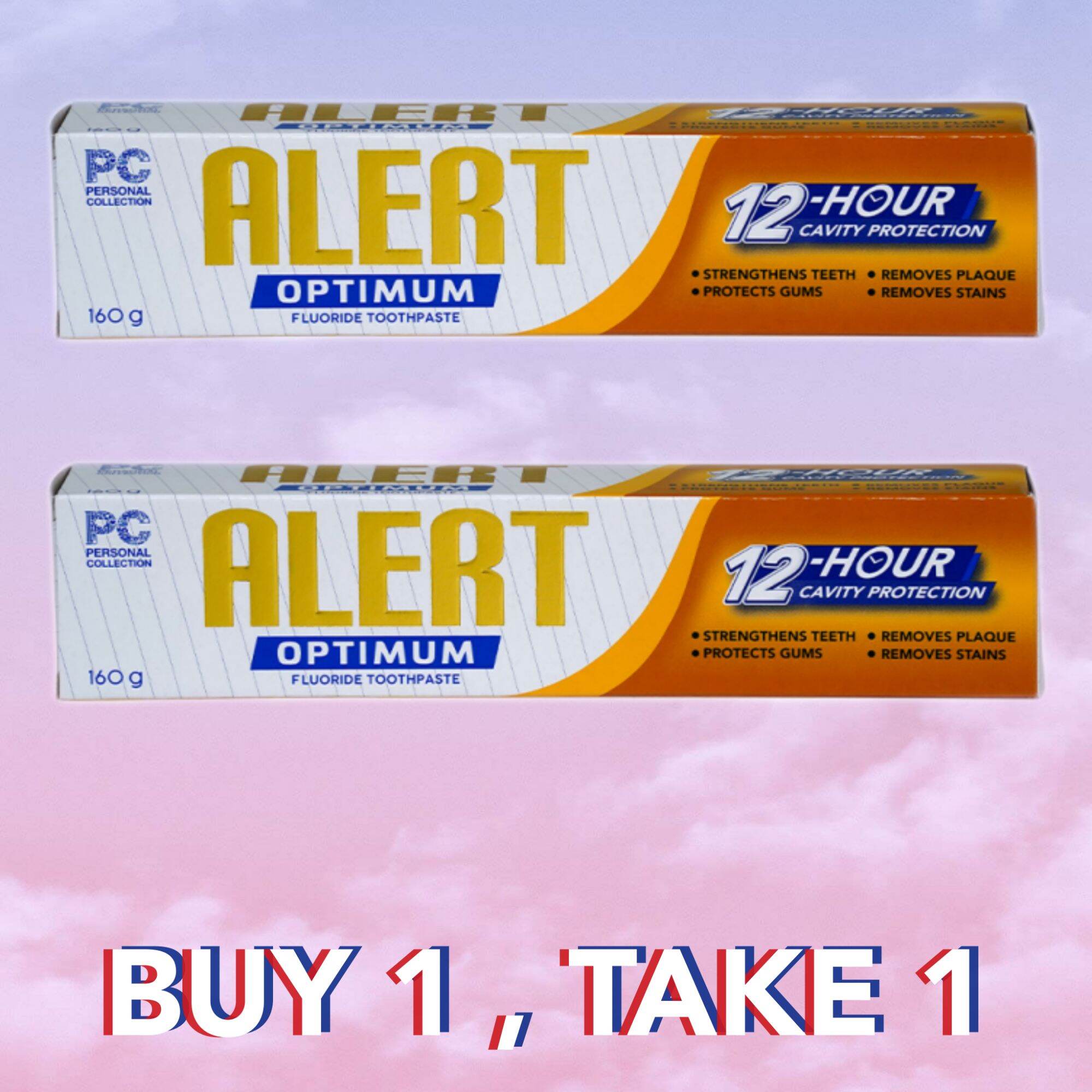 Buy 1, Take 1 PC Alert Optimum Toothpaste 160g | Lazada PH