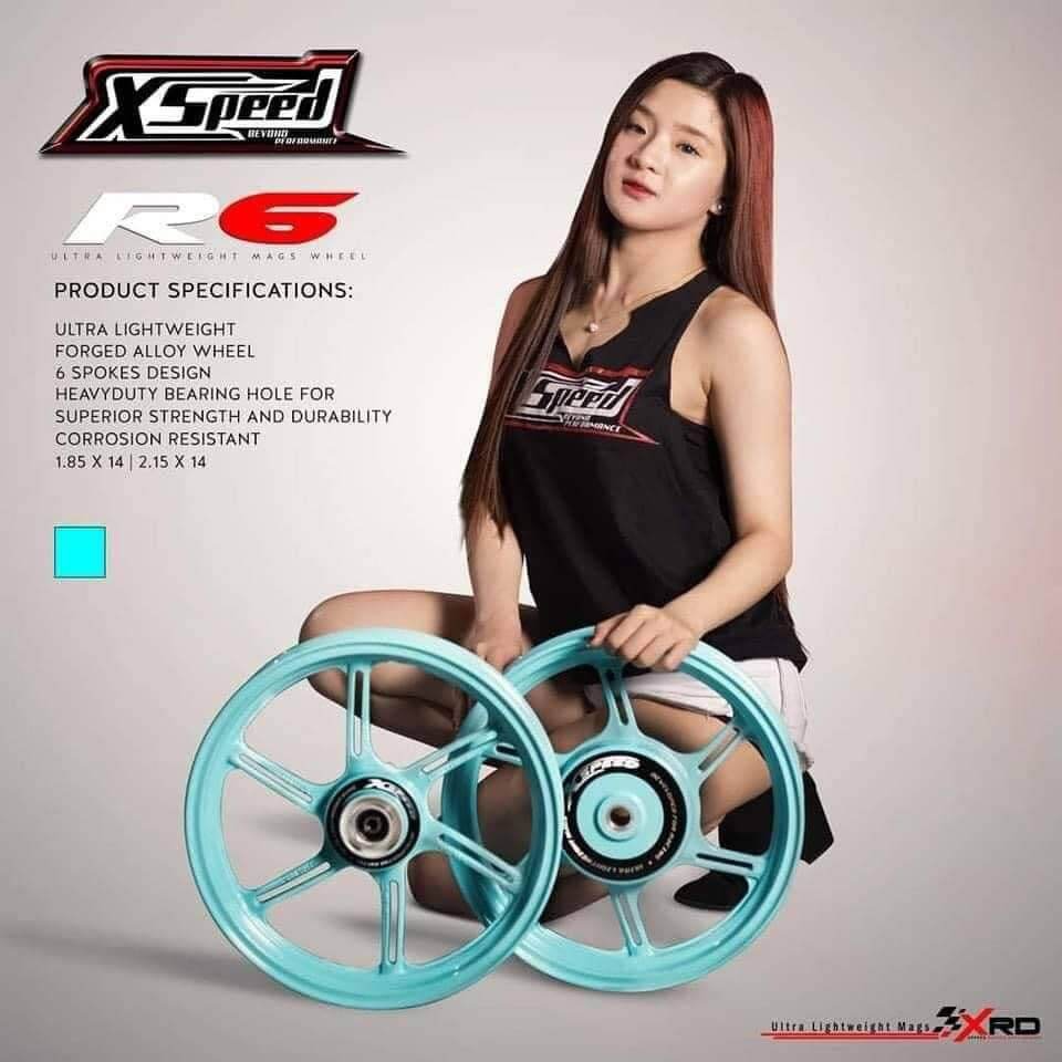 XSPEED R6 6SPOKES MAGS 1.85/2.15 x14 MIO SPORTY/MIO SOULTY/NOUVO/FINO ...