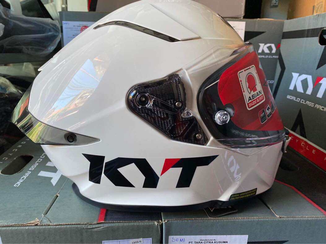 KYT R2R Plain White(Dual Visor)