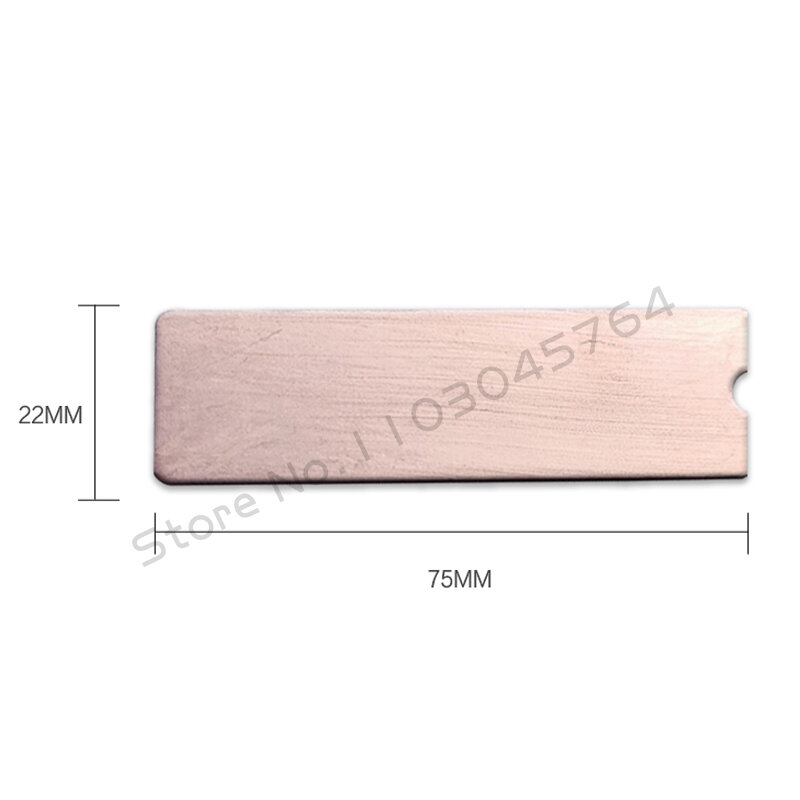PC M.2 SSD Heat Sink NVME NGFF M2 2280 Solid State Disk Pure Copper ...