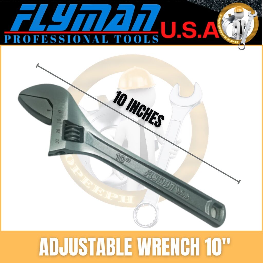 FLYMAN ADJUSTABLE WRENCH 10" 250MM KATALA ADJUSTABLE TOOLS ORGINAL ...