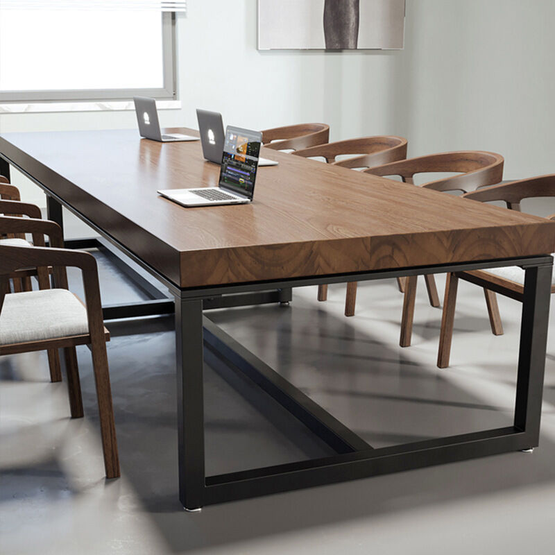 Solid Wood Computer Table Conference Table Long Table Library Desk ...