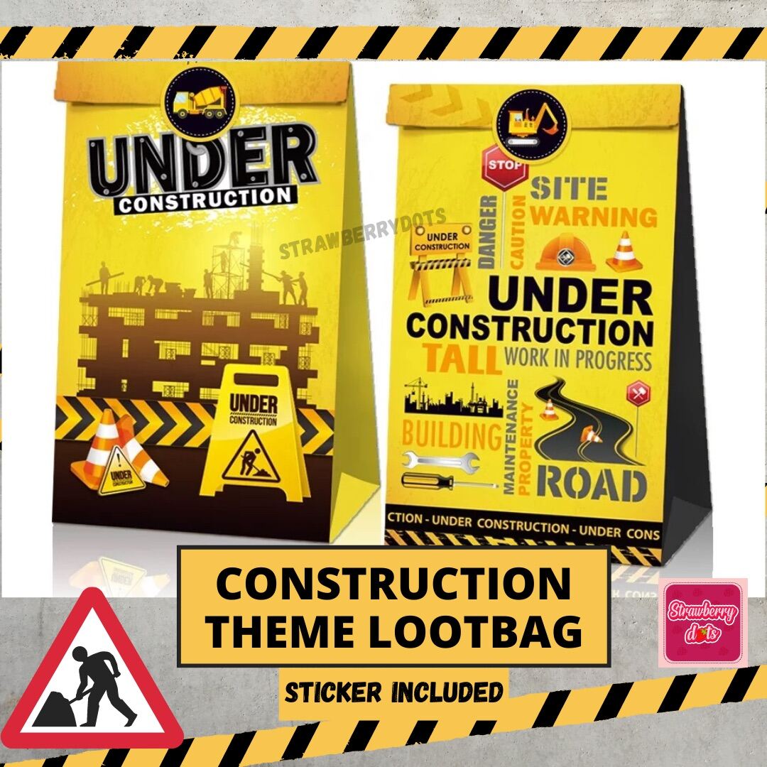 12pcs Construction Engineering Theme Lootbox Construction Theme ...