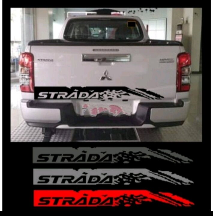 Mitsubishi Strada Tailgate Sticker Decals | Lazada PH
