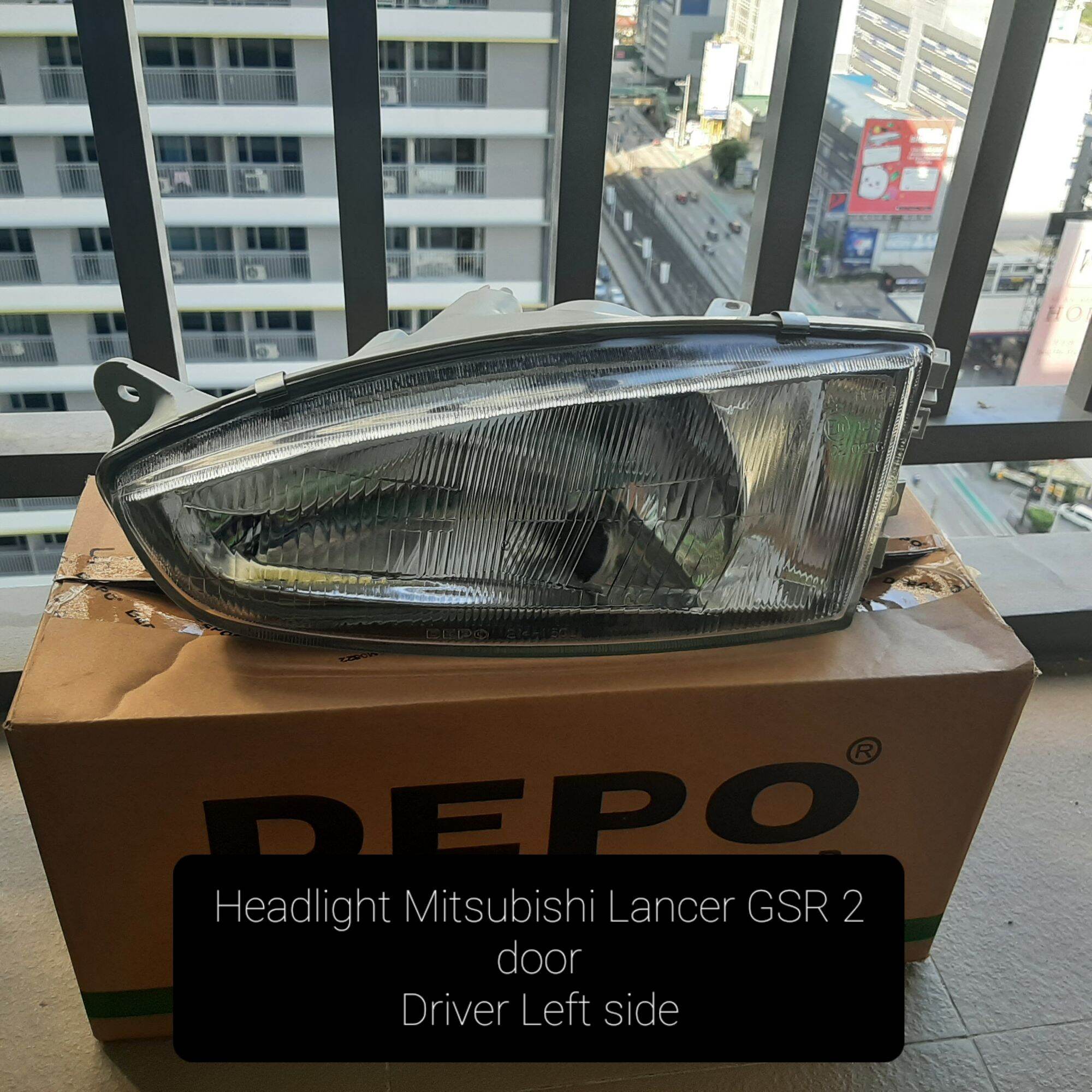 Mitsubishi Lancer GSR headlight 2 door - Driver Left side Depo brand ...